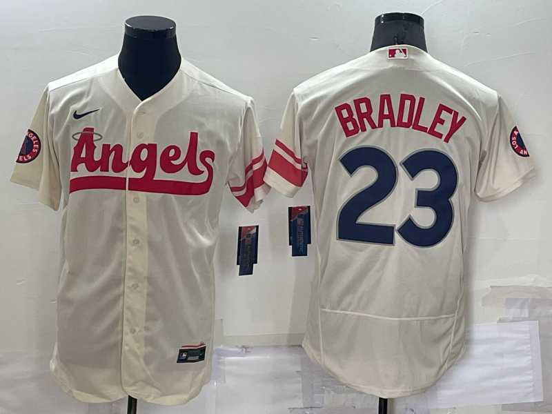 Angels 23 Archie Bradley Cream Nike 2022 City Connect Flexbase Jerseys ...